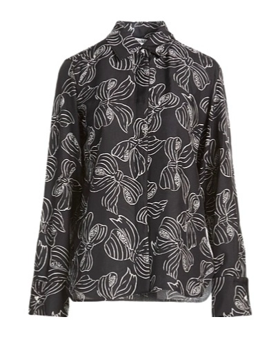 Max Mara Floral Shirtsblouses - Black