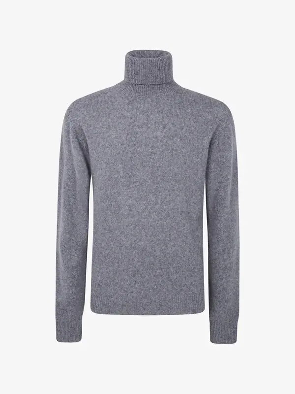 ROBERTO COLLINA High Neck Sweater - Mixed Grey