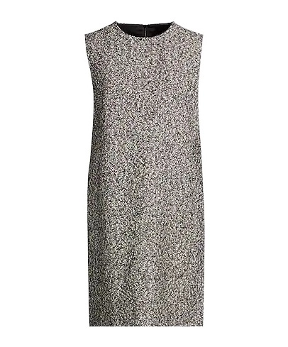 Max Mara Twotone Tweed Sleeveless Dress