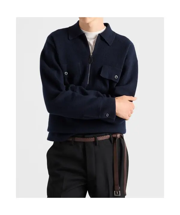 Prada Cashmere Polo Shirt