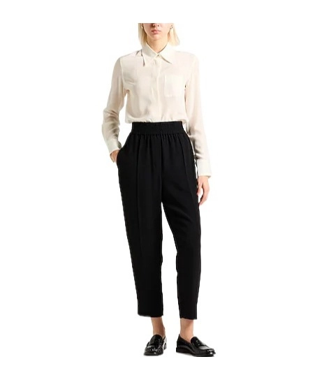 Brunello Cucinelli Solidcolor Chiffon Trousers