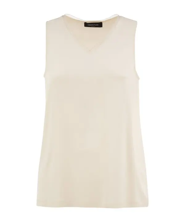 Fabiana Filippi Sleeveless V-neck Vest - No
