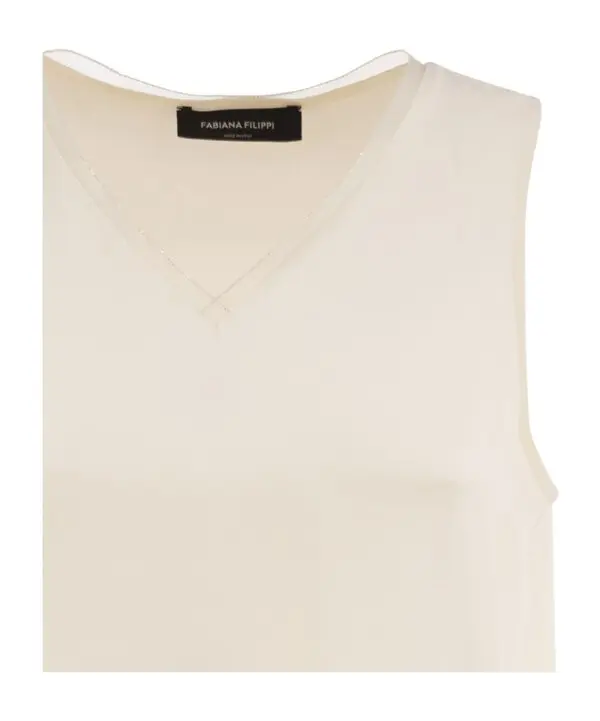 Fabiana Filippi Sleeveless V-neck Vest