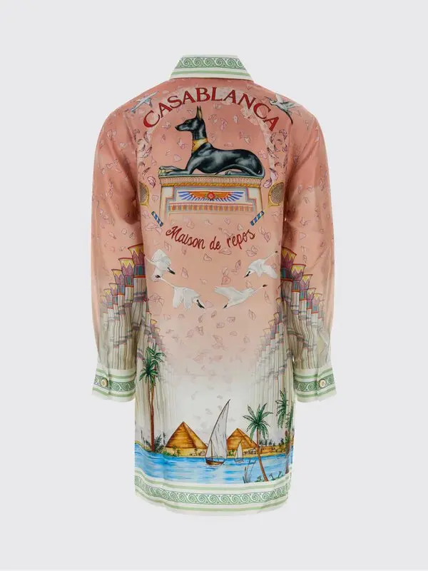 Casablanca Printed Twill Shirt Dress