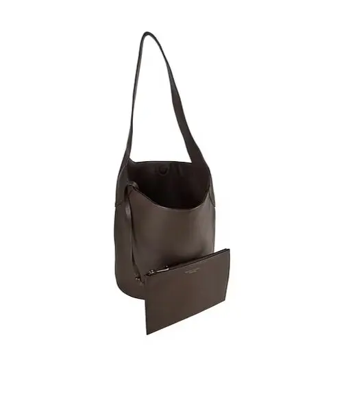 Brunello Cucinelli Large Solidcolor Leather Bucket Bag