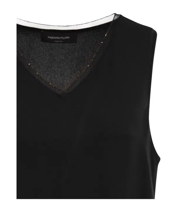 Fabiana Filippi Sleeveless V-neck Vest