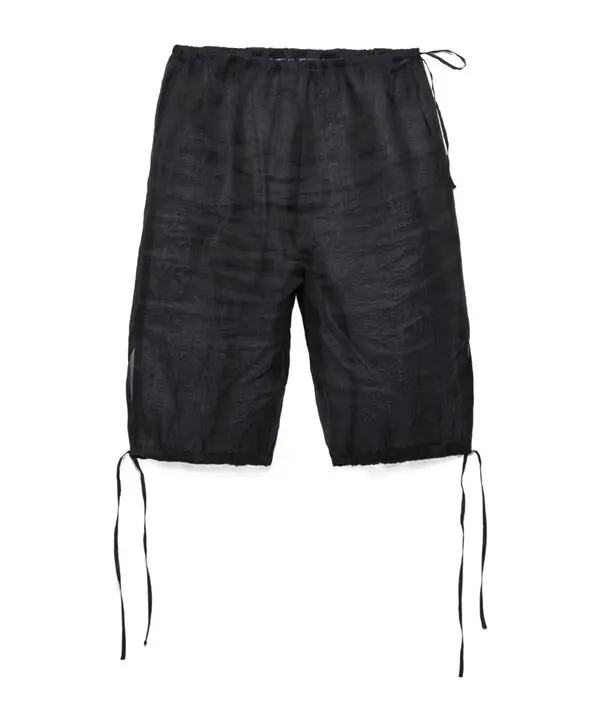 Prada Organdy Bermudas - Black