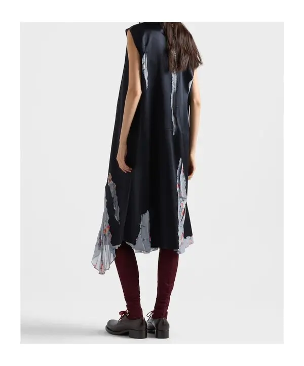 Prada Devoré Satin Dress