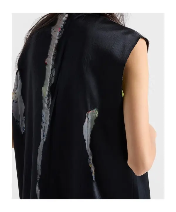 Prada Devoré Satin Dress