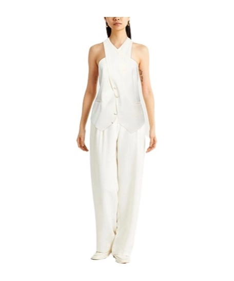 Max Mara Plain Sleeveless V-neck Top