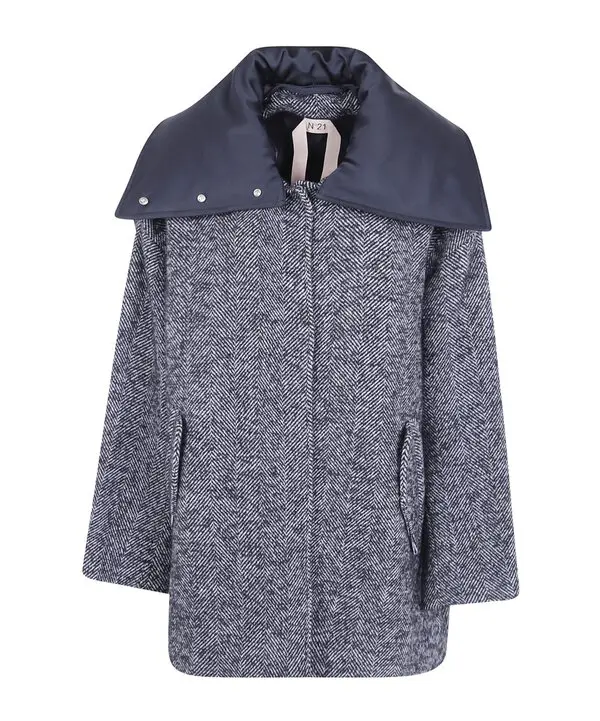 N.21 Long-sleeved Coat With A Lapel Collar