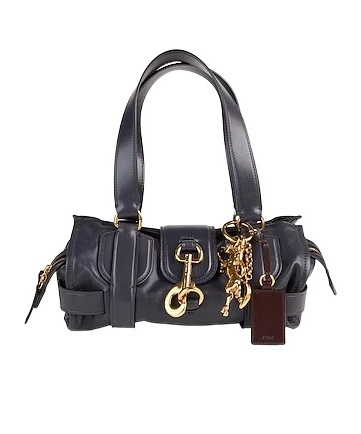 Chloé Large Solidcolor Leather Boston Bag