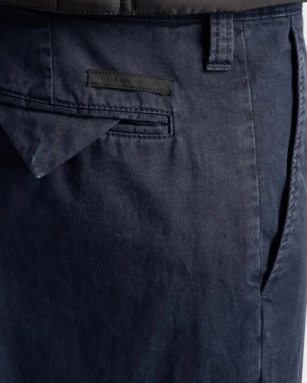 Prada Garment-dyed Cotton Pants