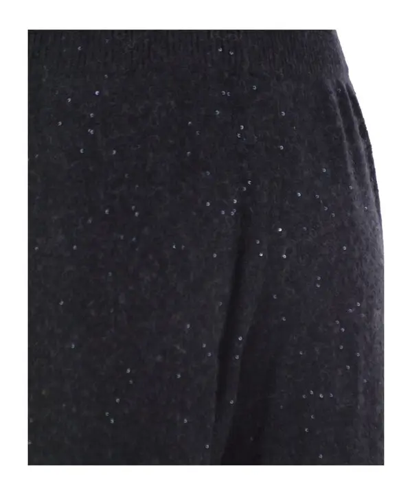 Fabiana Filippi Sequin-knit Casual Trousers