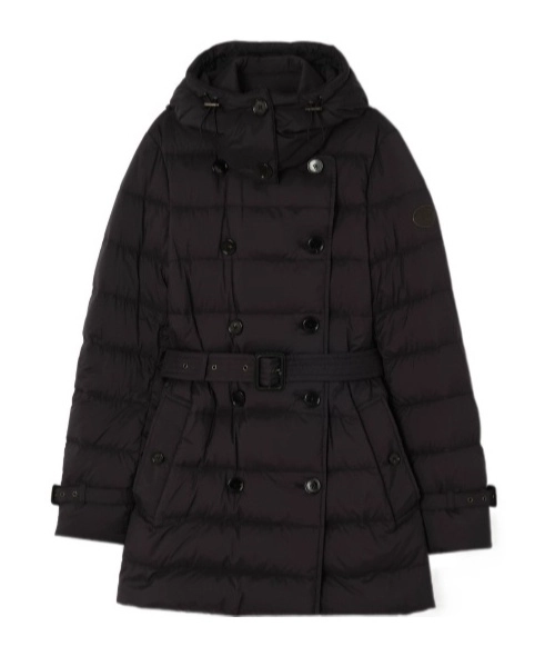Burberry Short Nylon Audley Puffer Coat - Black