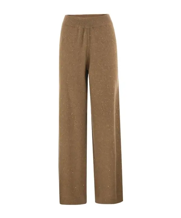 Fabiana Filippi Sequin-knit Casual Trousers