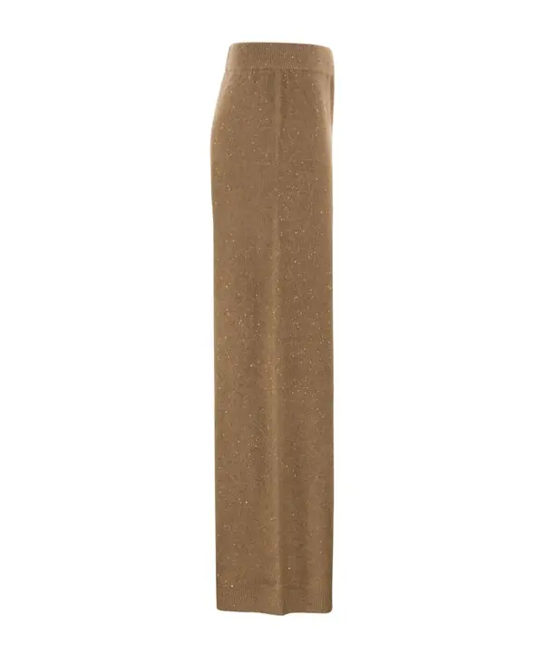 Fabiana Filippi Sequin-knit Casual Trousers