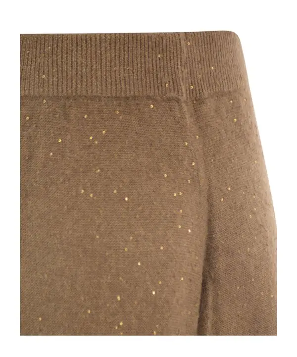 Fabiana Filippi Sequin-knit Casual Trousers