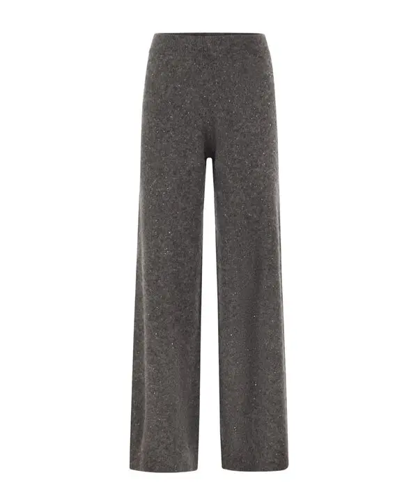 Fabiana Filippi Sequin-knit Casual Trousers - Black