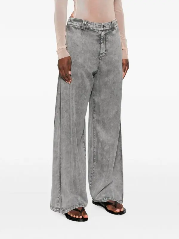 Patrizia Pepe Washed Pleated Trousers