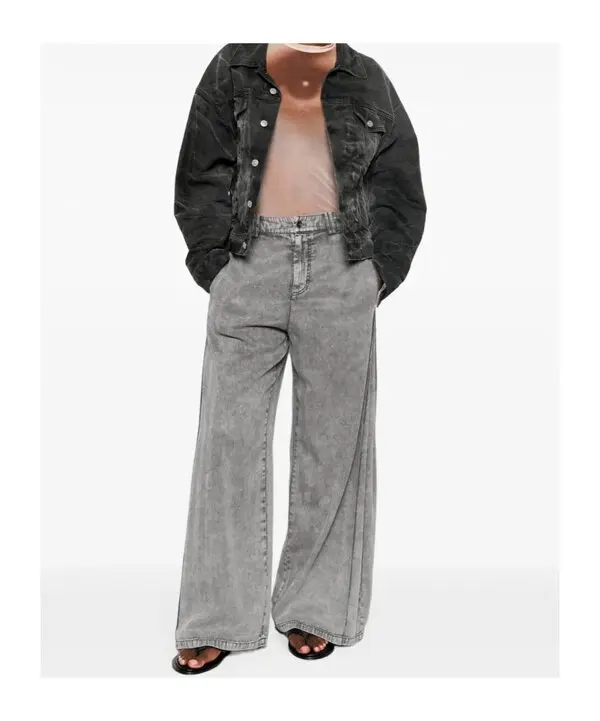 Patrizia Pepe Washed Pleated Trousers