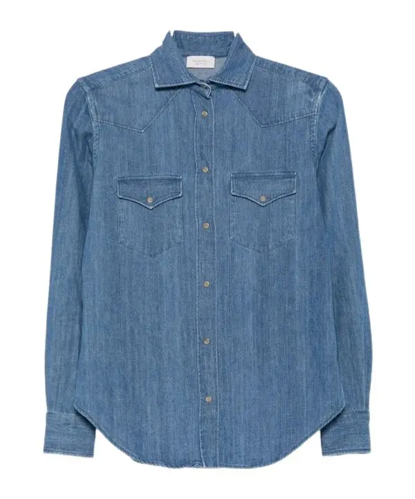 MAZZARELLI Long-sleeve Snap-button Shirt
