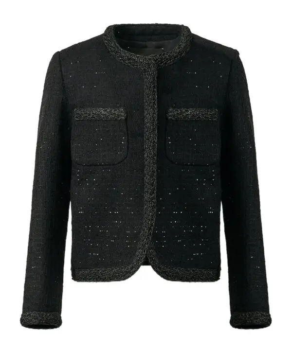 Fabiana Filippi Crew-neck Casual Jacket With Patch Pockets