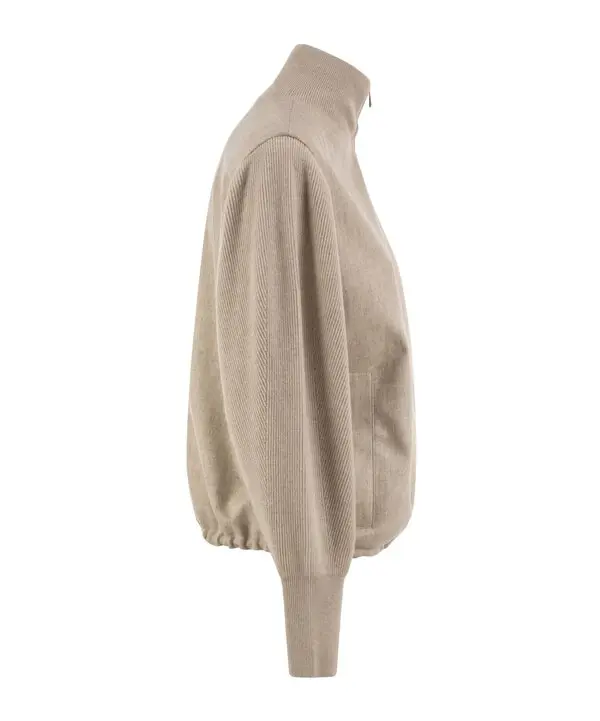 Fabiana Filippi Rib-knit Panel Jacket