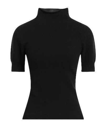 Marni Solidcolor Lightweight Knit Shortsleeve Turtleneck Top