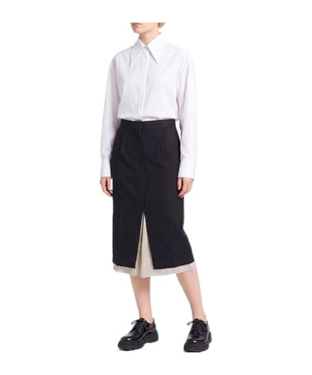 Marni Multicolor Wool Midi Skirt