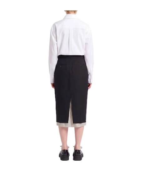 Marni Multicolor Wool Midi Skirt