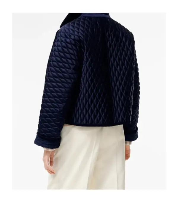 Burberry Cropped Quilted Nylon Floriston Jacket