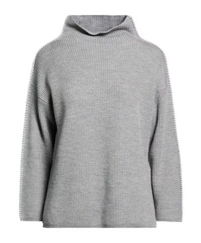 Max Mara Wool High-neck Sweater - Grey