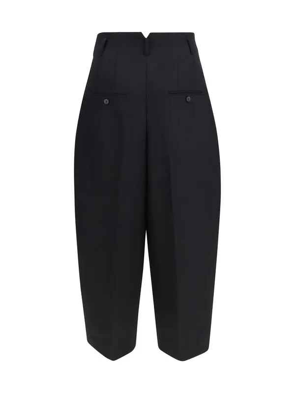 Jacquemus Pleated Cropped Trousers