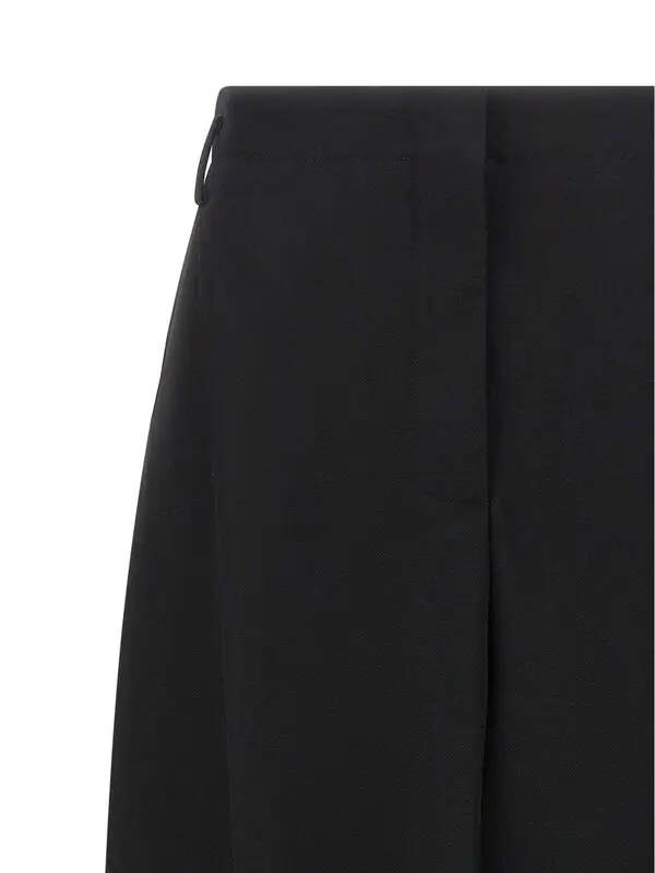 Jacquemus Pleated Cropped Trousers