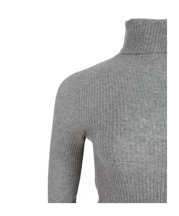 Fabiana Filippi Ribbed Turtleneck Knitted Jumper