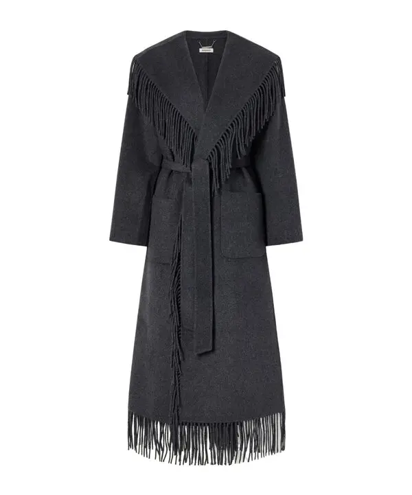 Simkhai Fringed Wool-blend Coat