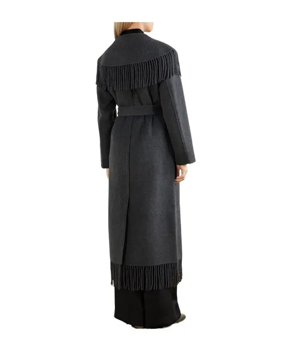 Simkhai Fringed Wool-blend Coat