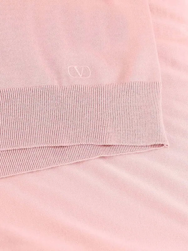Valentino Garavani Wool Jumper With Scarf - Pink