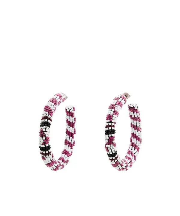 Isabel Marant Étoile Beaded Hoop Earrings - No