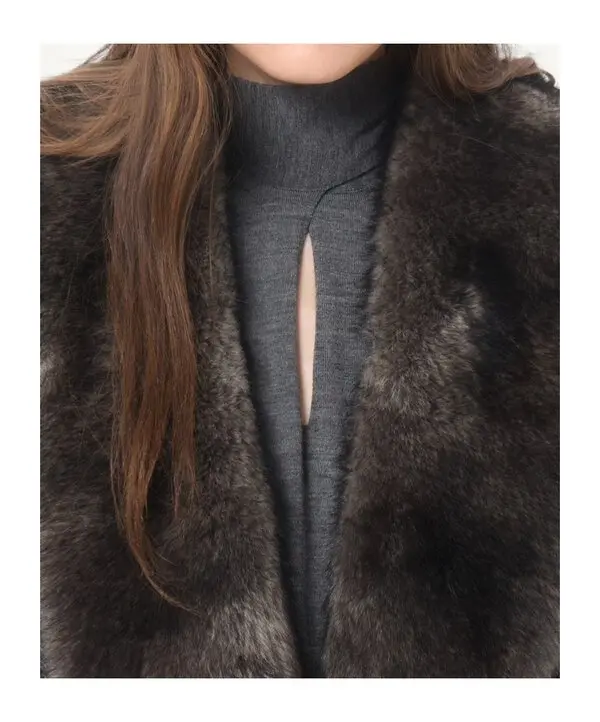 Valentino Garavani Long-sleeved Coat With Fur Collar