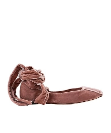 Max Mara Velvet Ballet Shoes