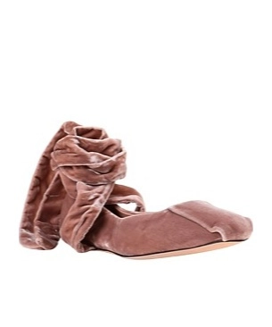 Max Mara Velvet Ballet Shoes