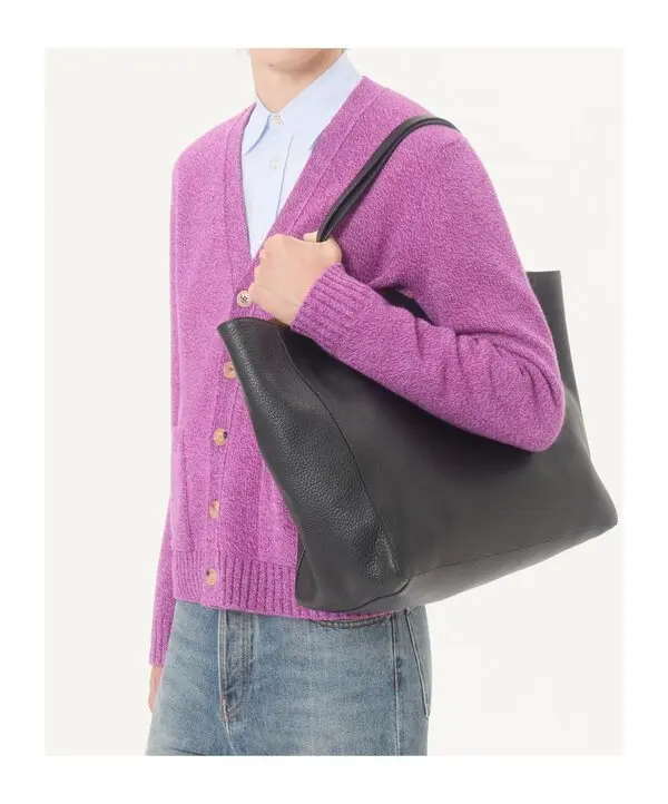 Valentino Garavani Mouliné Wool Cardigan With Embroidered Butterfly Patch