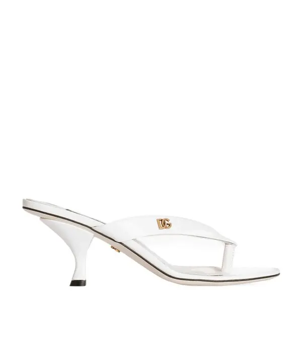 Dolce & Gabbana Patent Leather Thong Sandals