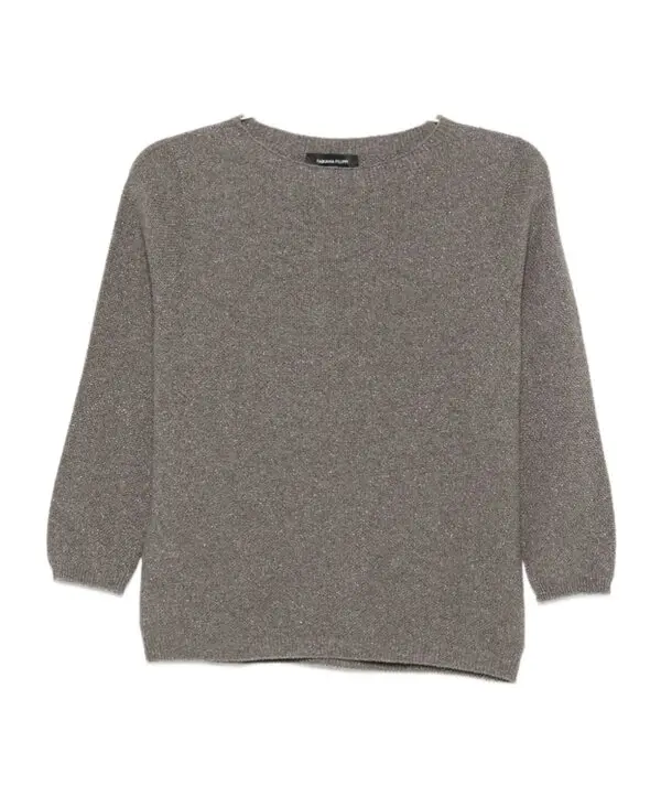 Fabiana Filippi Fine-knit Ribbed Sweater - Grey
