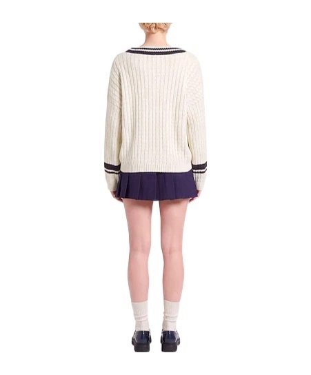 Brunello Cucinelli Twotone Lightweight Knit Sweater