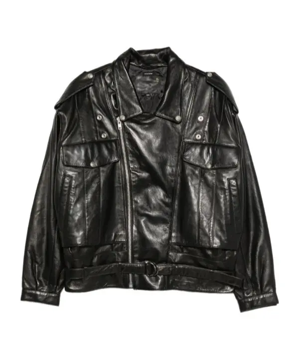 R13 Boyfriend Leather Moto Jacket