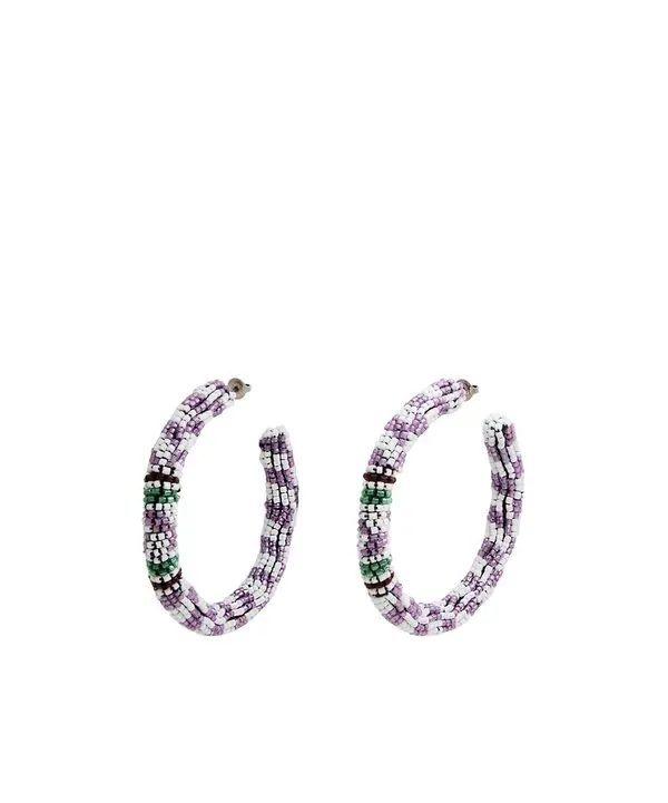 Isabel Marant Étoile Beaded Hoop Earrings - No