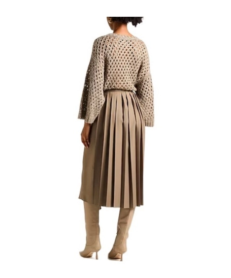 Brunello Cucinelli Solidcolor Pleated Skirt